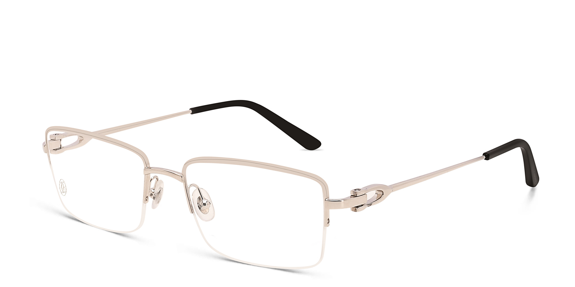 Buy Cartier Signature 'C'de Cartier Wide Half-Rim Eyeglasses Online ...