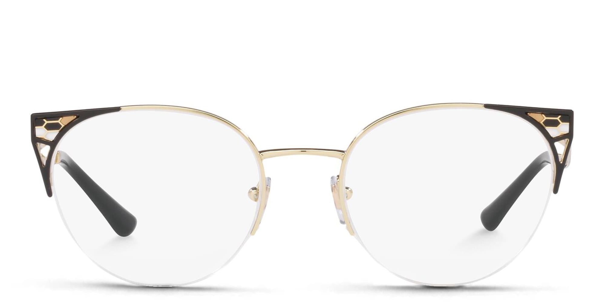 Buy BVLGARI Half Rim Round Eyeglasses Online | MAGRABi UAE