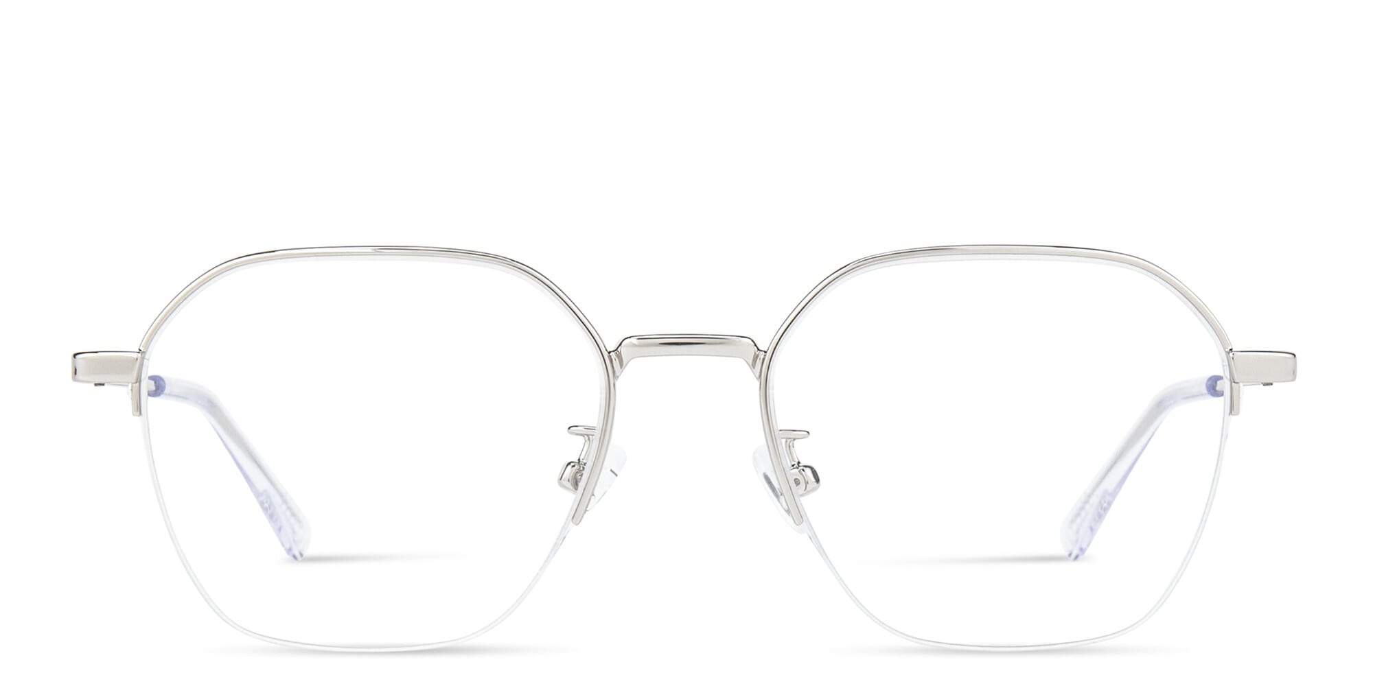 Buy BOTTEGA VENETA Half-Rim Square Eyeglasses Online | MAGRABi UAE