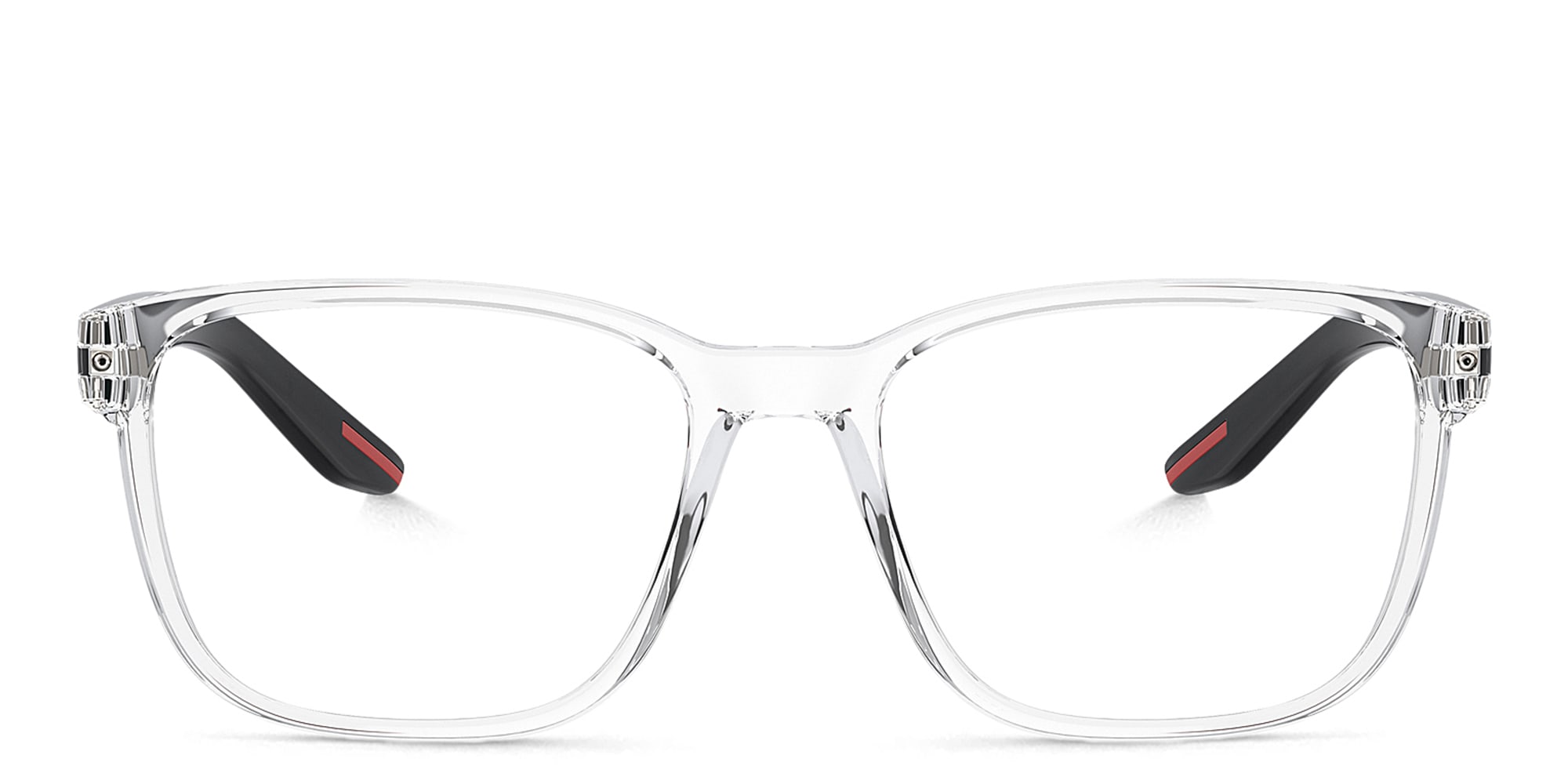 Buy Prada Linea Rossa Logo Square Eyeglasses Online | MAGRABi UAE