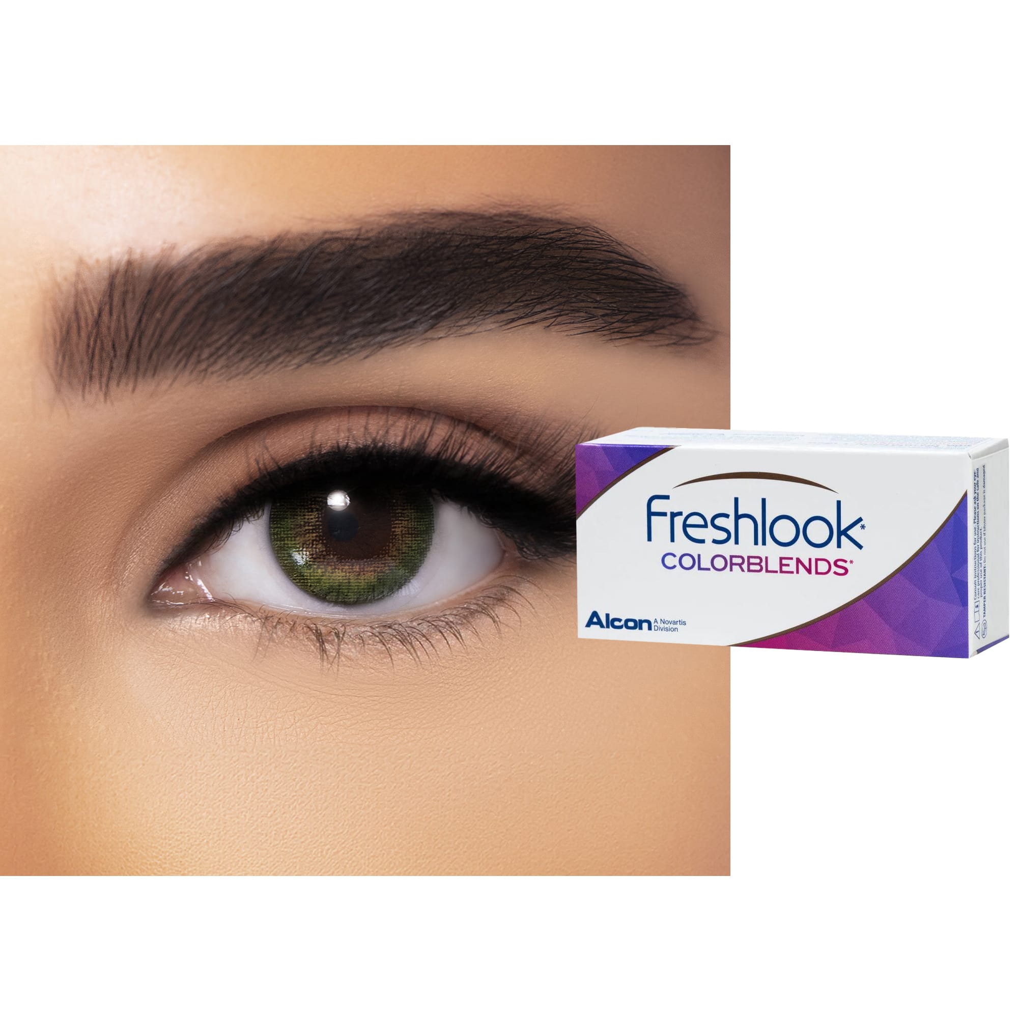 Buy Freshlook COLORBLENDS Monthly Color Contact Lenses - Green Blend ...
